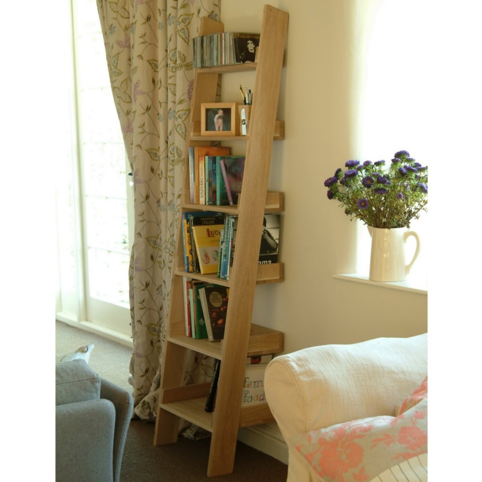 Ladder bookshelves: some ideas for you - Interior Design Inspirations