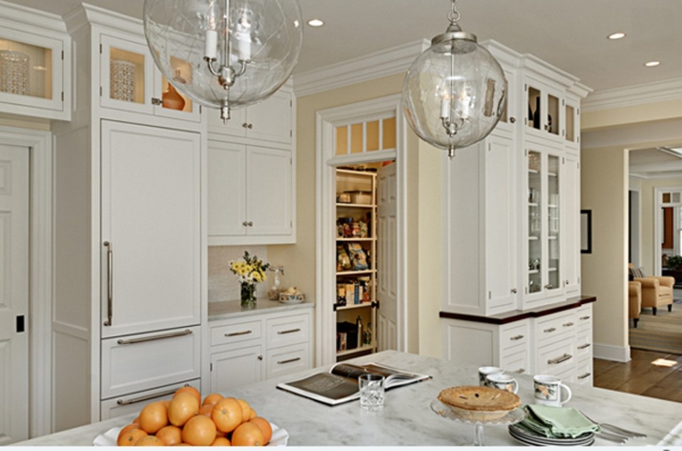20 Variants of White Kitchen Pantry Cabinets - Interior Design Inspirations
