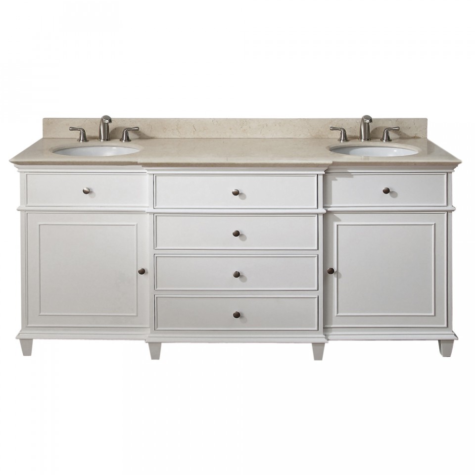 72 Inch Double Sink Vanity With Tops - Interior Design Inspirations