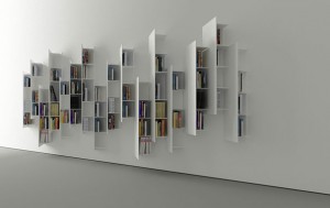Diagonal bookshelf and 33 bookshelves ideas - Interior Design Inspirations