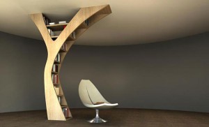 Diagonal bookshelf and 33 bookshelves ideas - Interior Design Inspirations