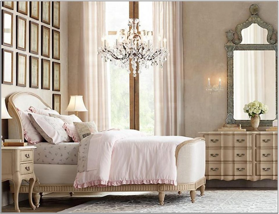 Decoration-Classic-Girls-Bedroom-And-Glass-Chandelier-Lights-Plus ...