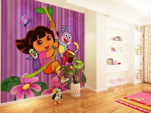Dora The Explorer - Themed Bedroom For Kid - Interior Design Inspirations
