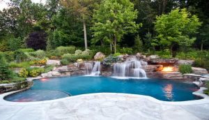 30 Great Inground Swimming Pools With Waterfall And Natural Stone Decor ...
