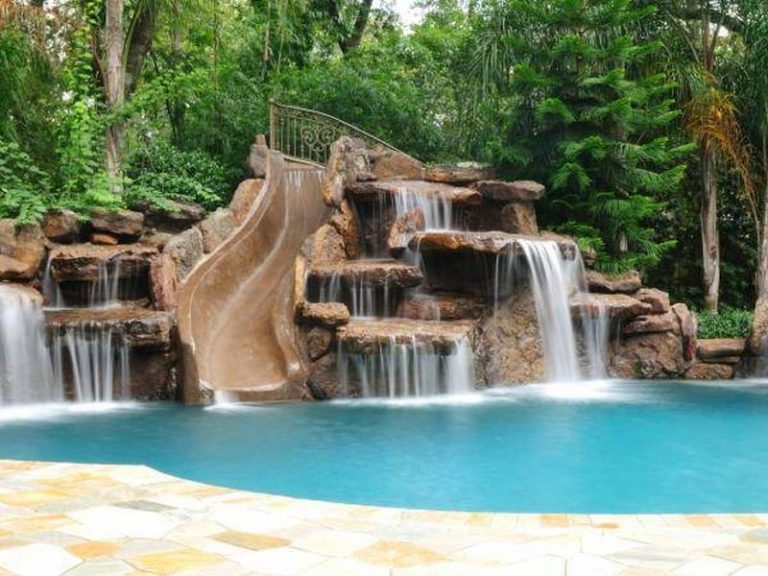 21 Ideas Of Outdoor Swimming Pool Designs With Incredible Waterfalls ...