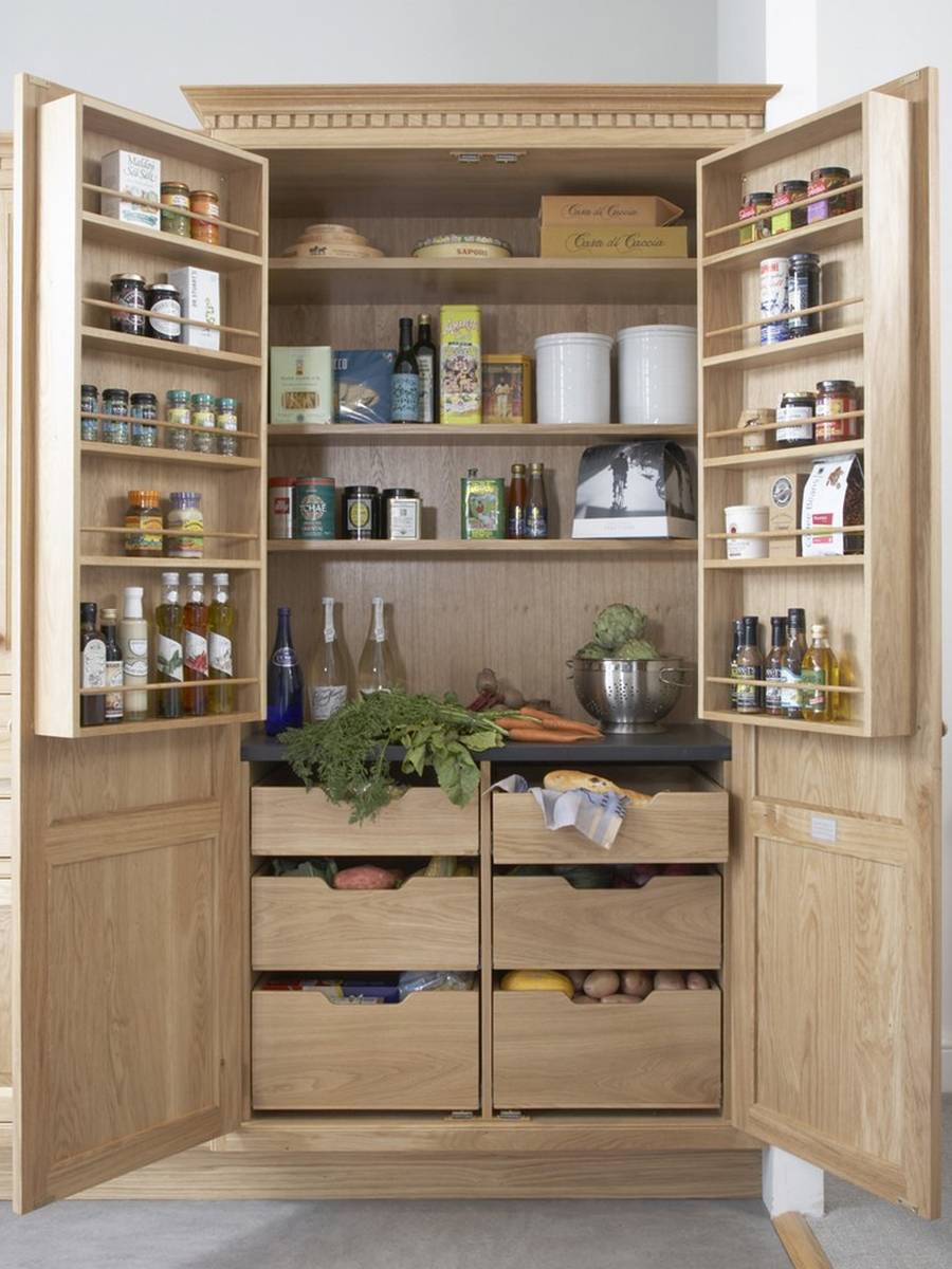 24 Beautiful And Functional Free Standing Kitchen Larder Units That