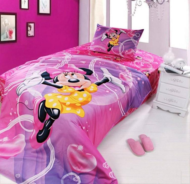 Funny Minnie Mouse Toddler Bedding For Kids - Interior Design Inspirations